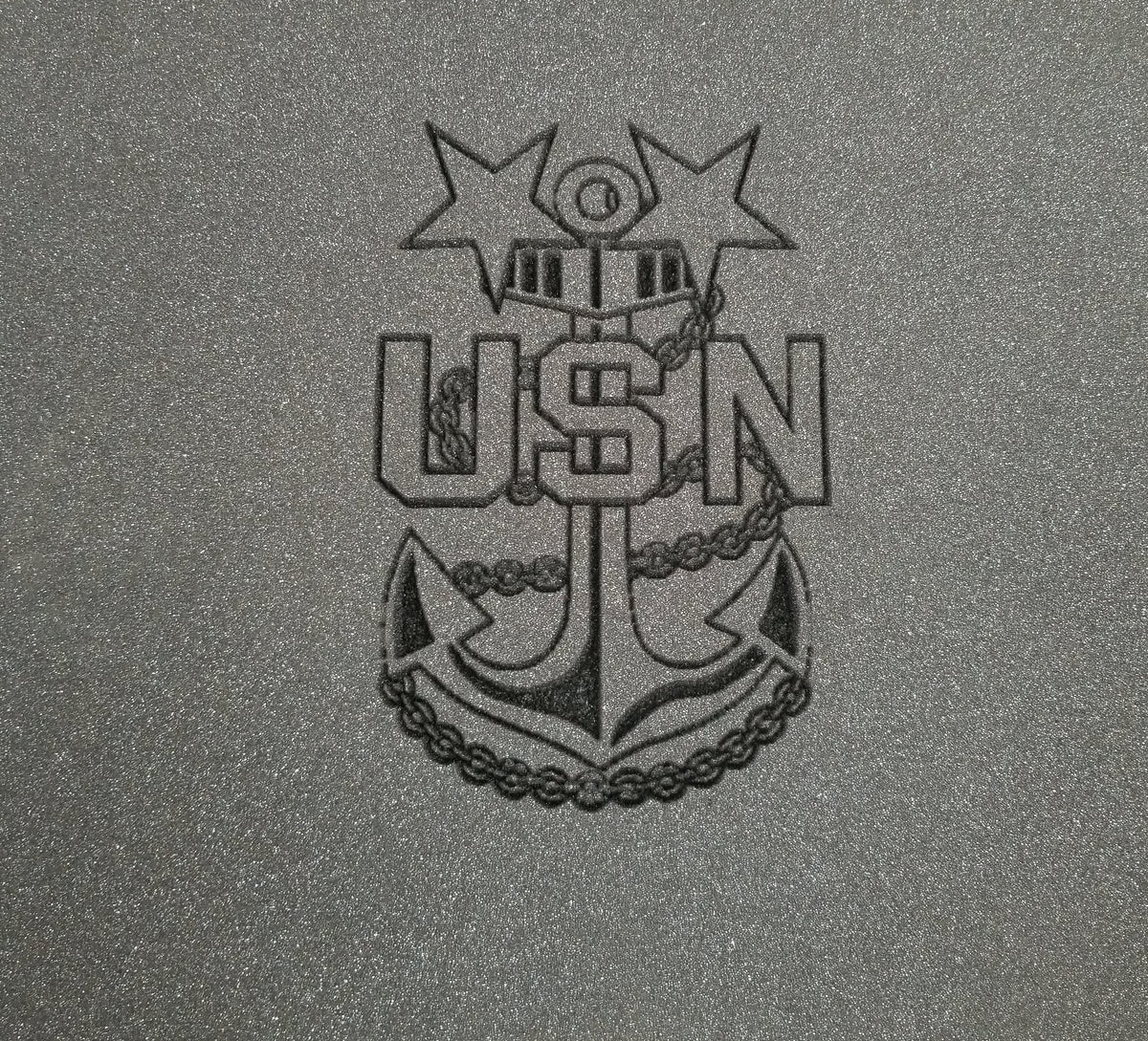 United States Navy Master Chief Insignia Engraving